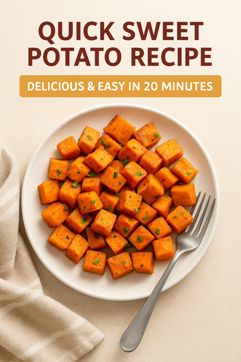 Quick Sweet Potato Recipe: Easy & Delicious In 20 Minutes